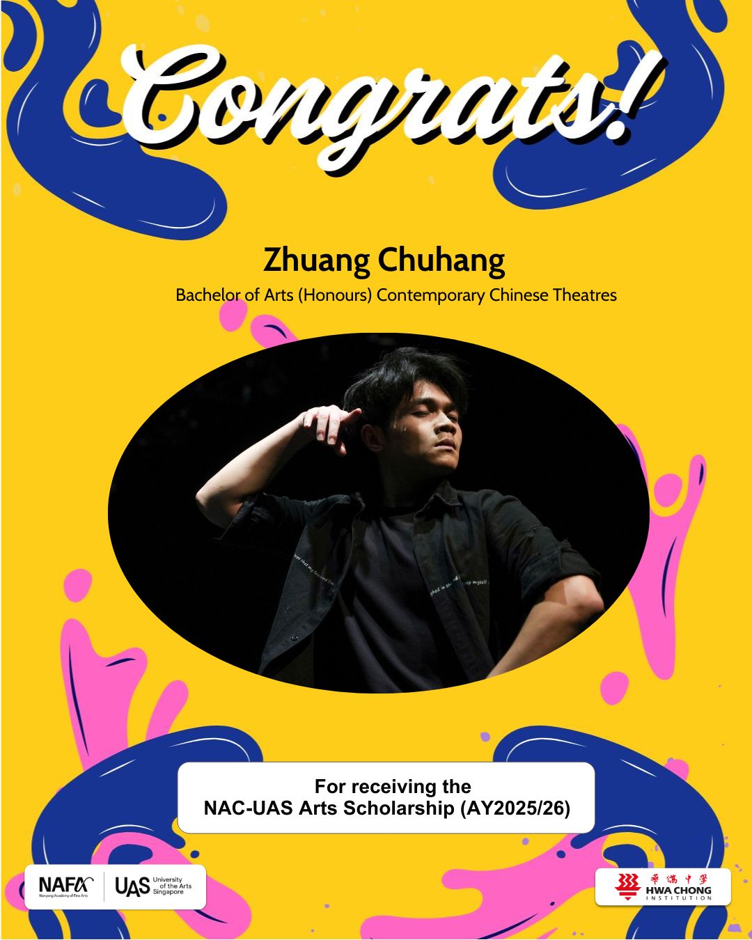NAC UAS Arts Scholarship (AY2025 26) Zhuang Chuhang